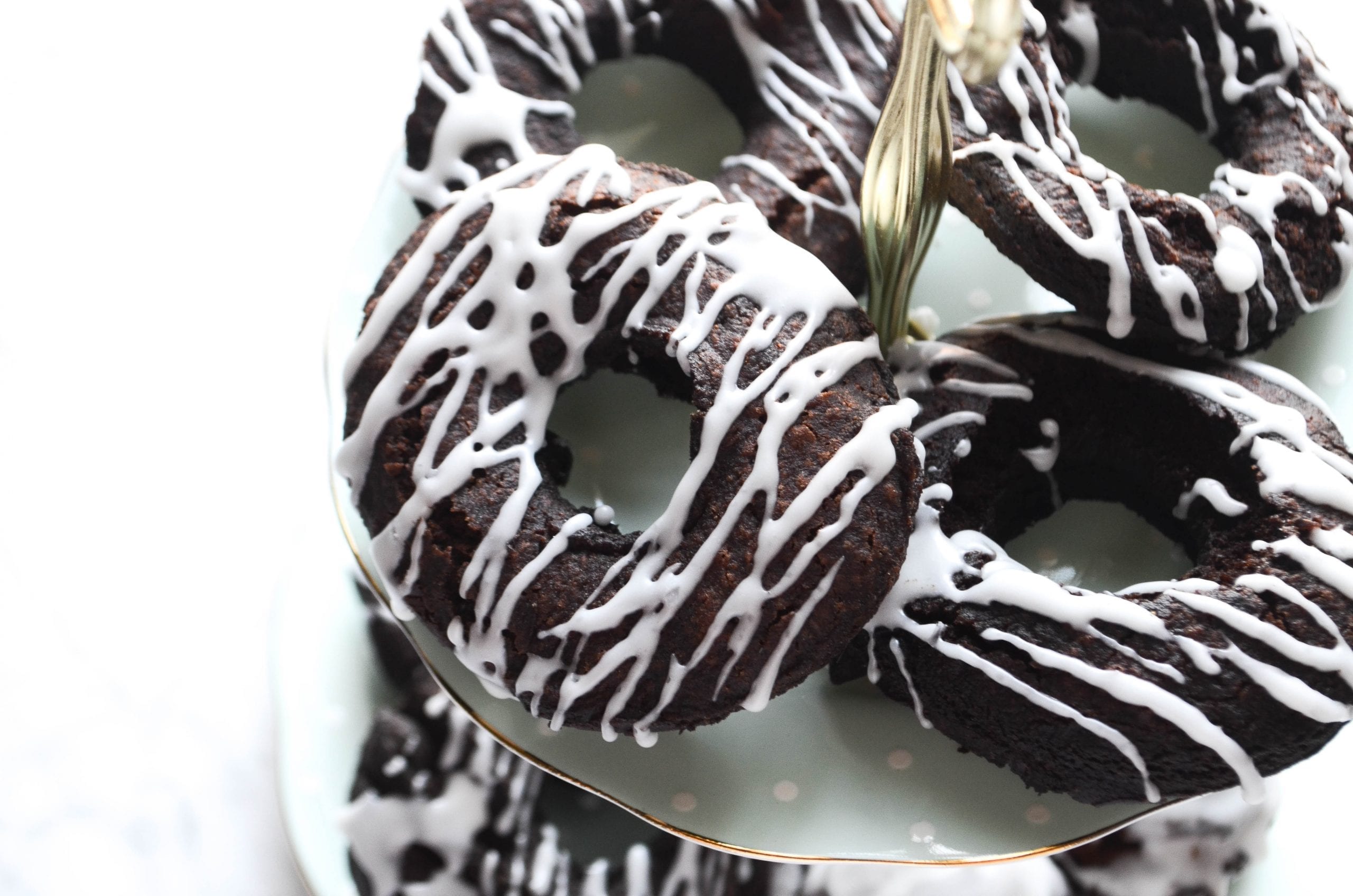 Chocolate Donuts with Bourbon Glaze - My Modern Cookery