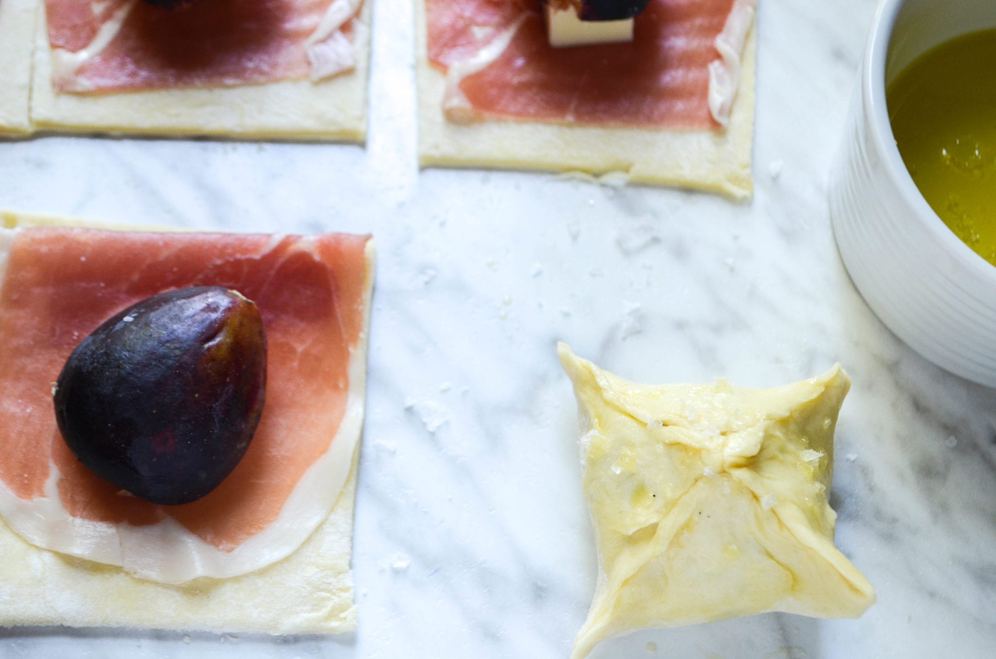 Fig Prosciutto and Gruyere Purses - My Modern Cookery
