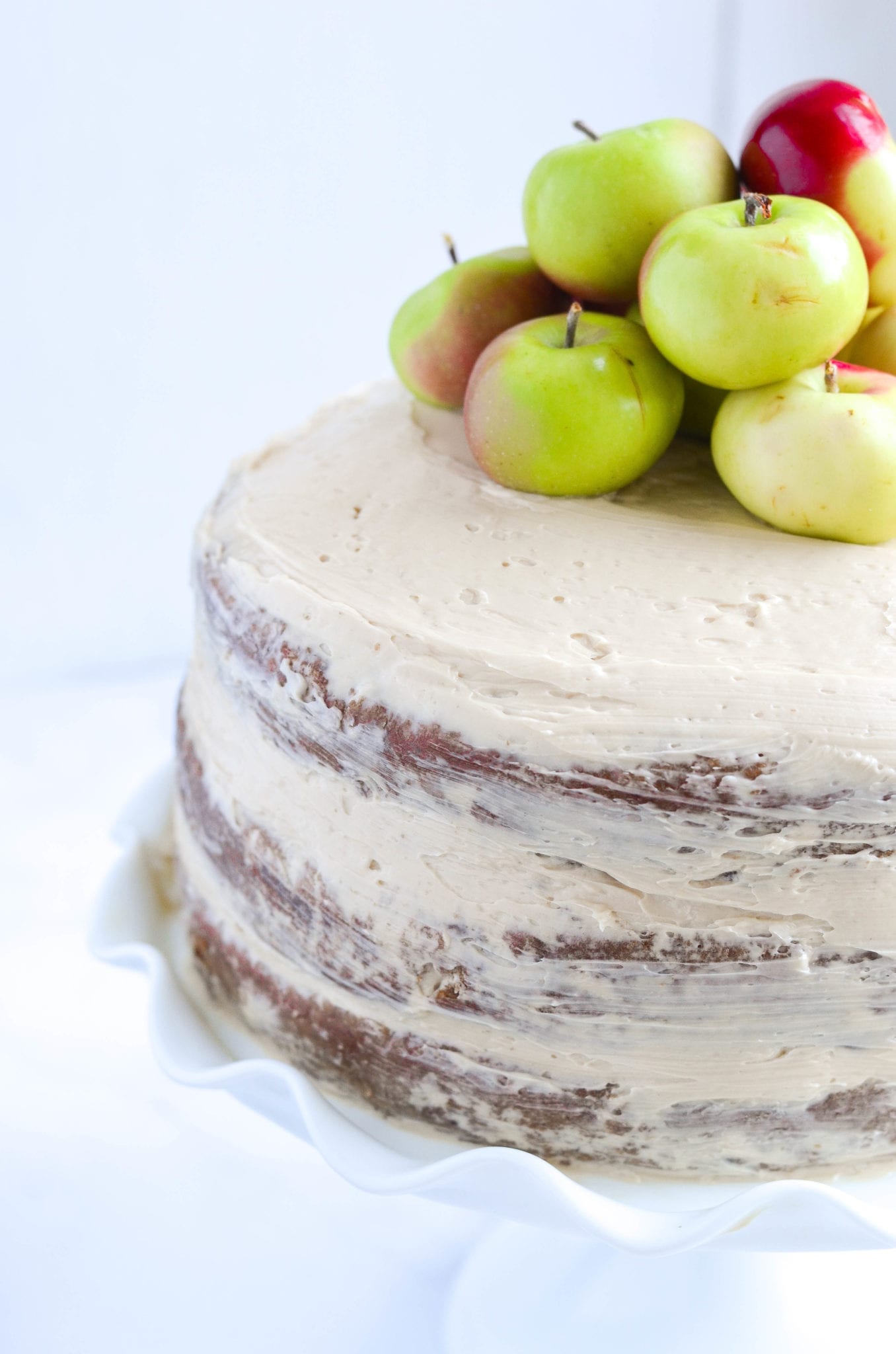 Three Layer Apple Cake With Bourbon Butterscotch Buttercream Frosting ...