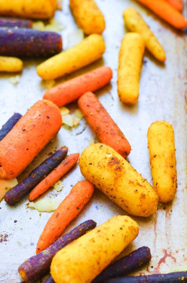 Curried Roasted Baby Carrots - My Modern Cookery