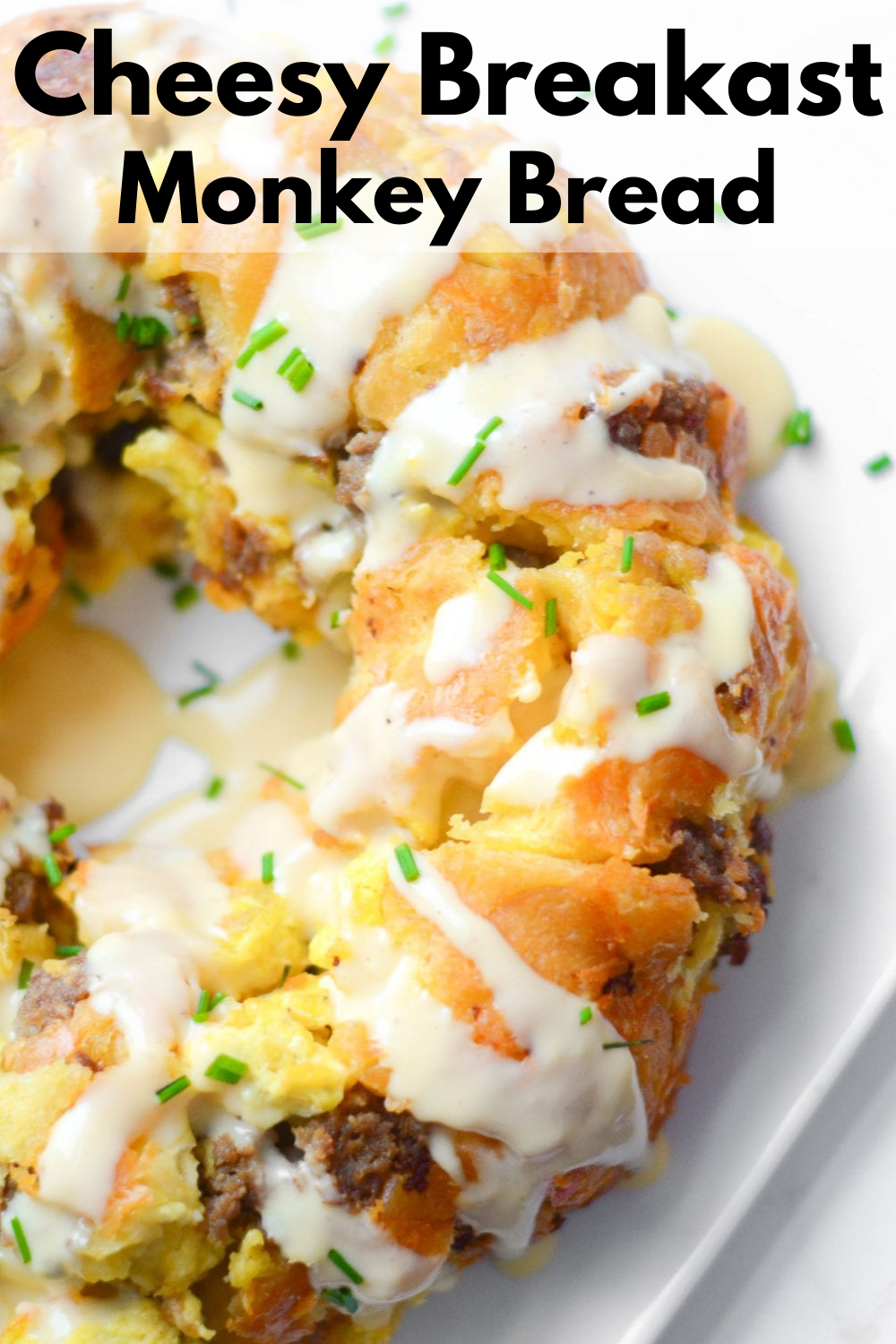 Cheesy Breakfast Monkey Bread With Sausage and Eggs - My Modern Cookery