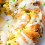 Cheesy Breakfast Monkey Bread With Sausage and Eggs - My Modern Cookery