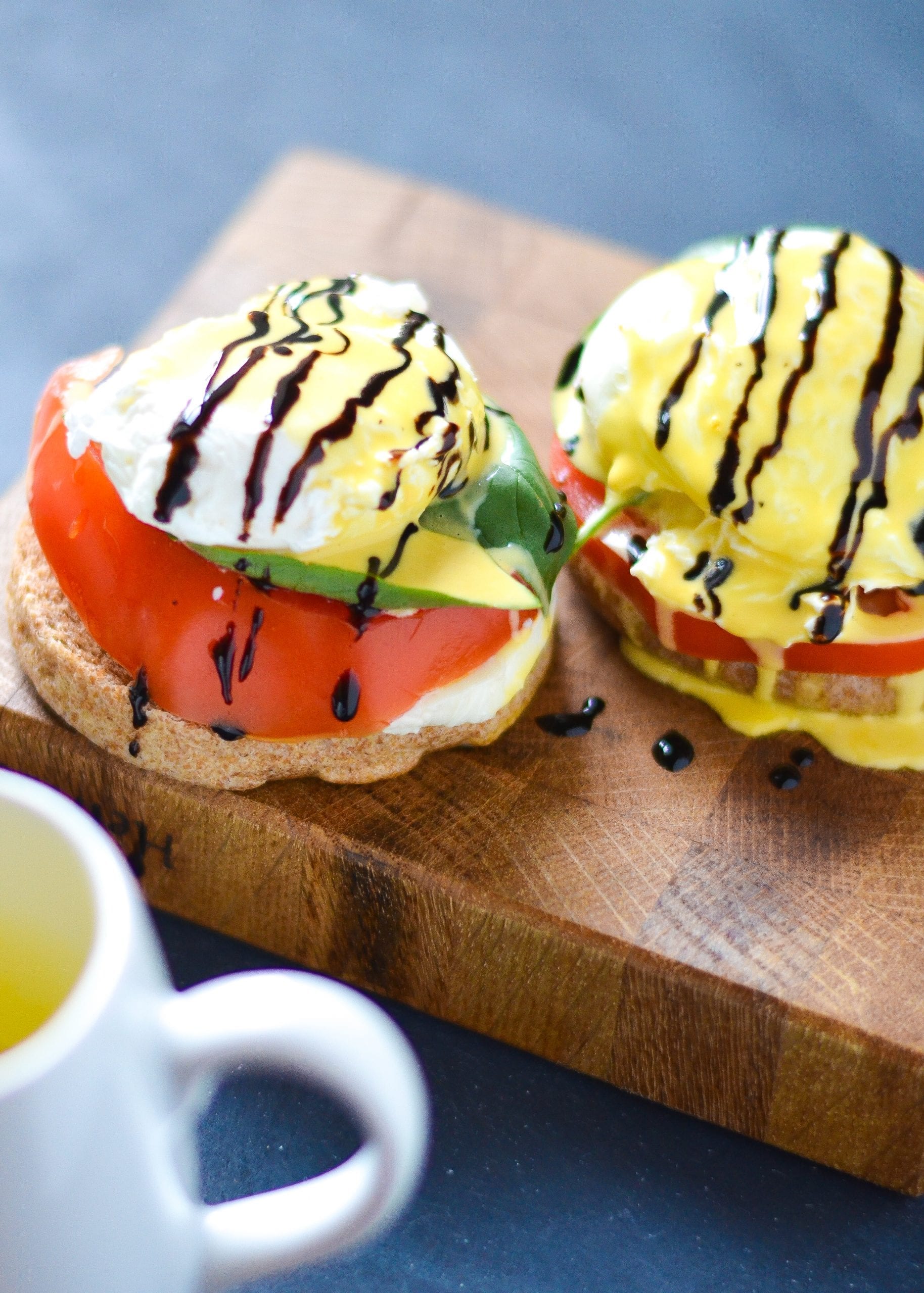 Caprese Eggs Benedict - My Modern Cookery