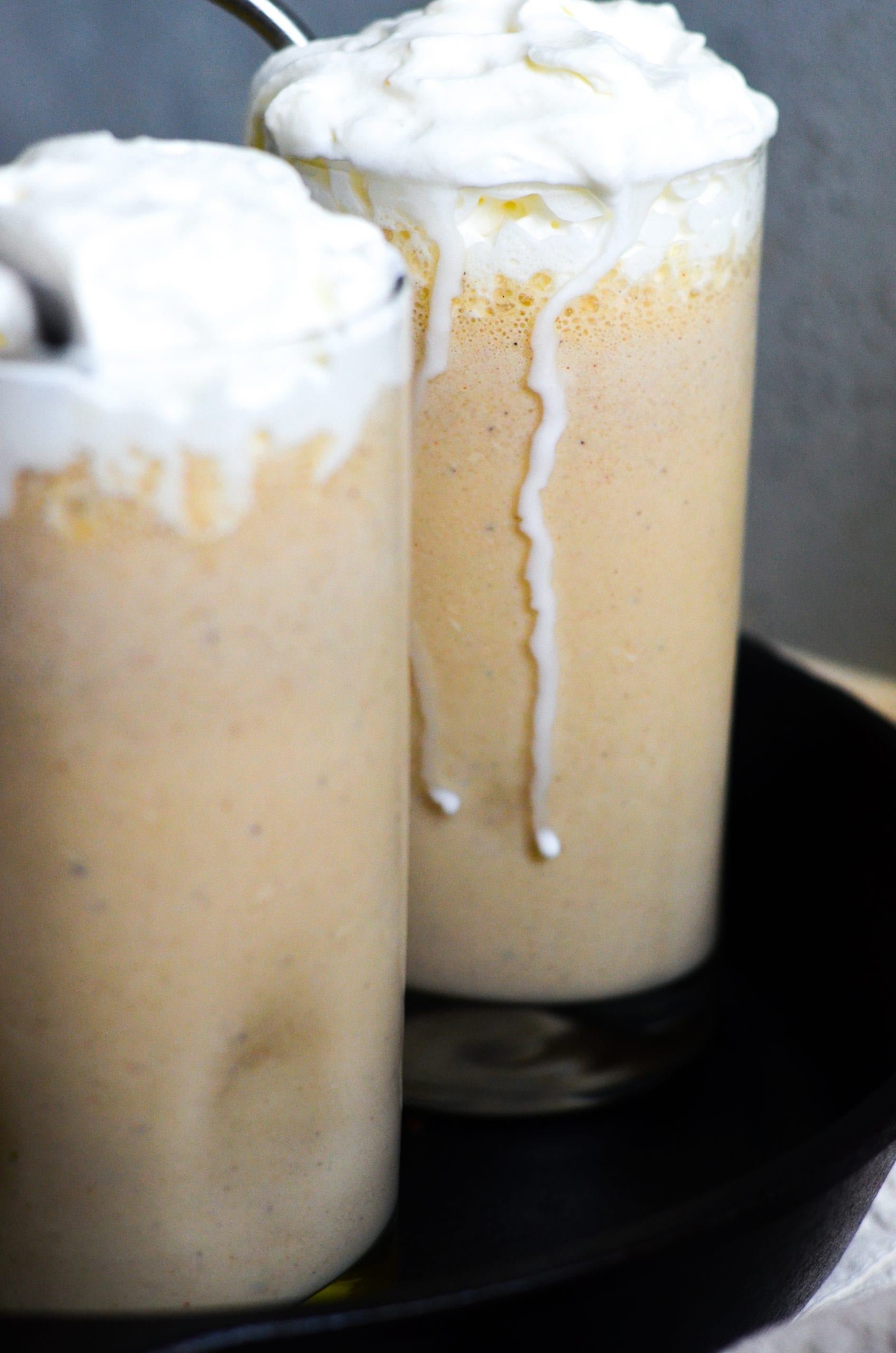 Boozy Bananas Foster Milkshakes - My Modern Cookery