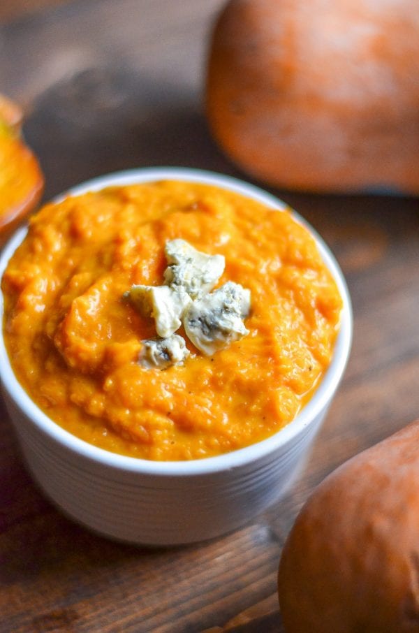 Honey Nut Squash and Blue Cheese Puree - My Modern Cookery