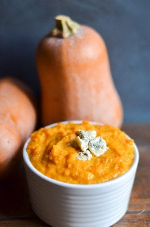 Honey Nut Squash and Blue Cheese Puree - My Modern Cookery