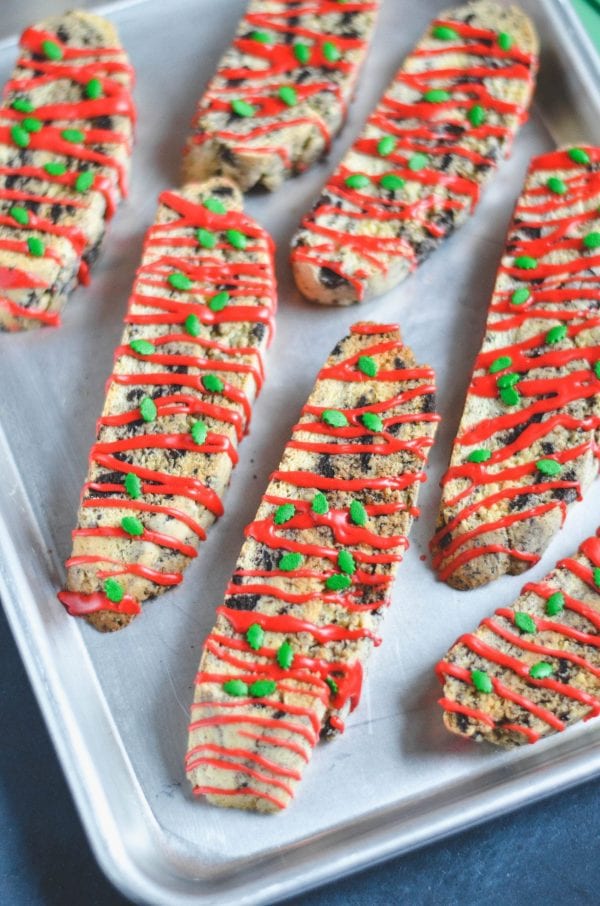 Cookies and Cream Biscotti - My Modern Cookery