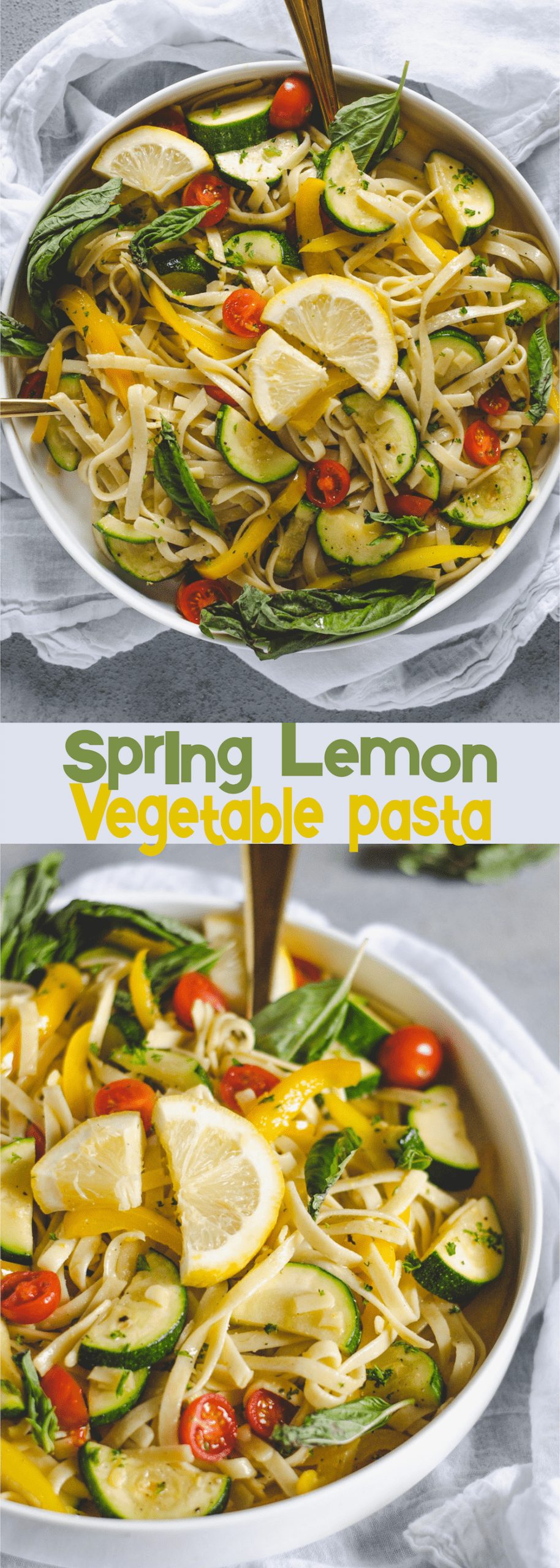 Lemon Vegetable Pasta - My Modern Cookery