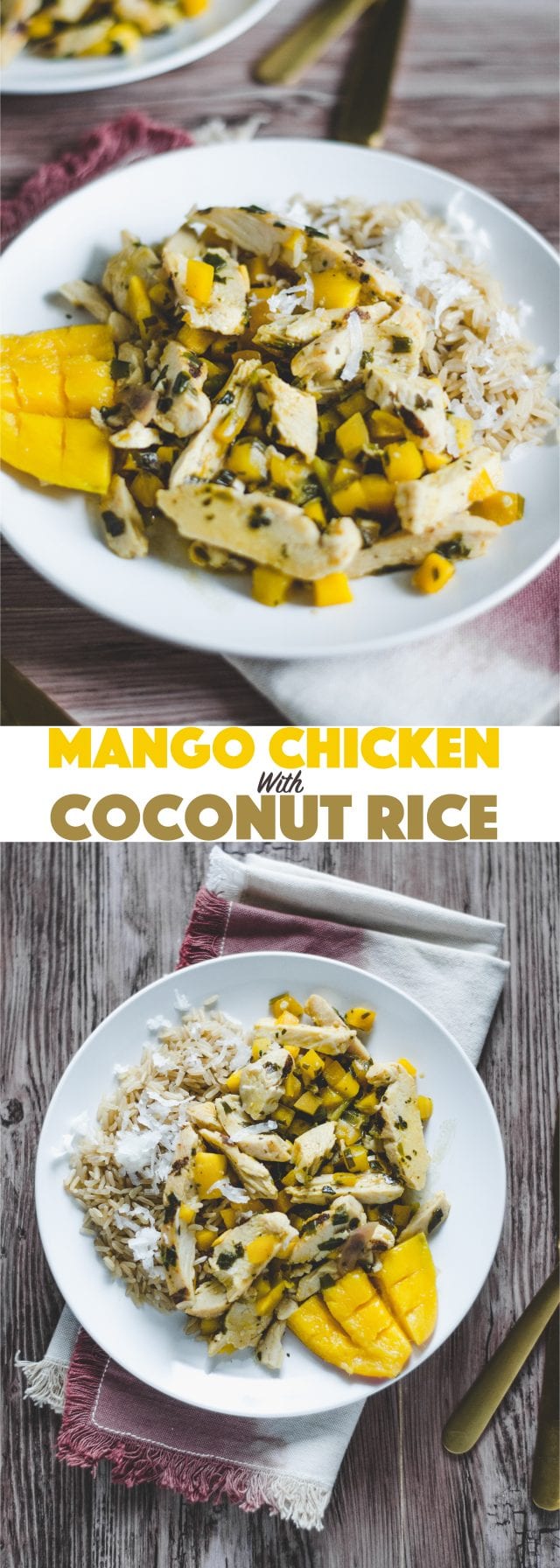 Coconut Rice with Easy for You Mango Chicken - My Modern Cookery