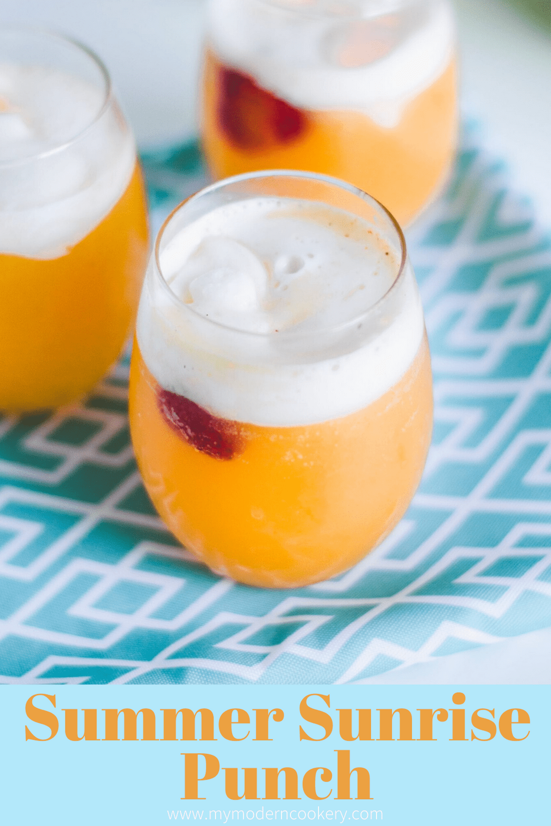 Summer Sunrise Punch - My Modern Cookery