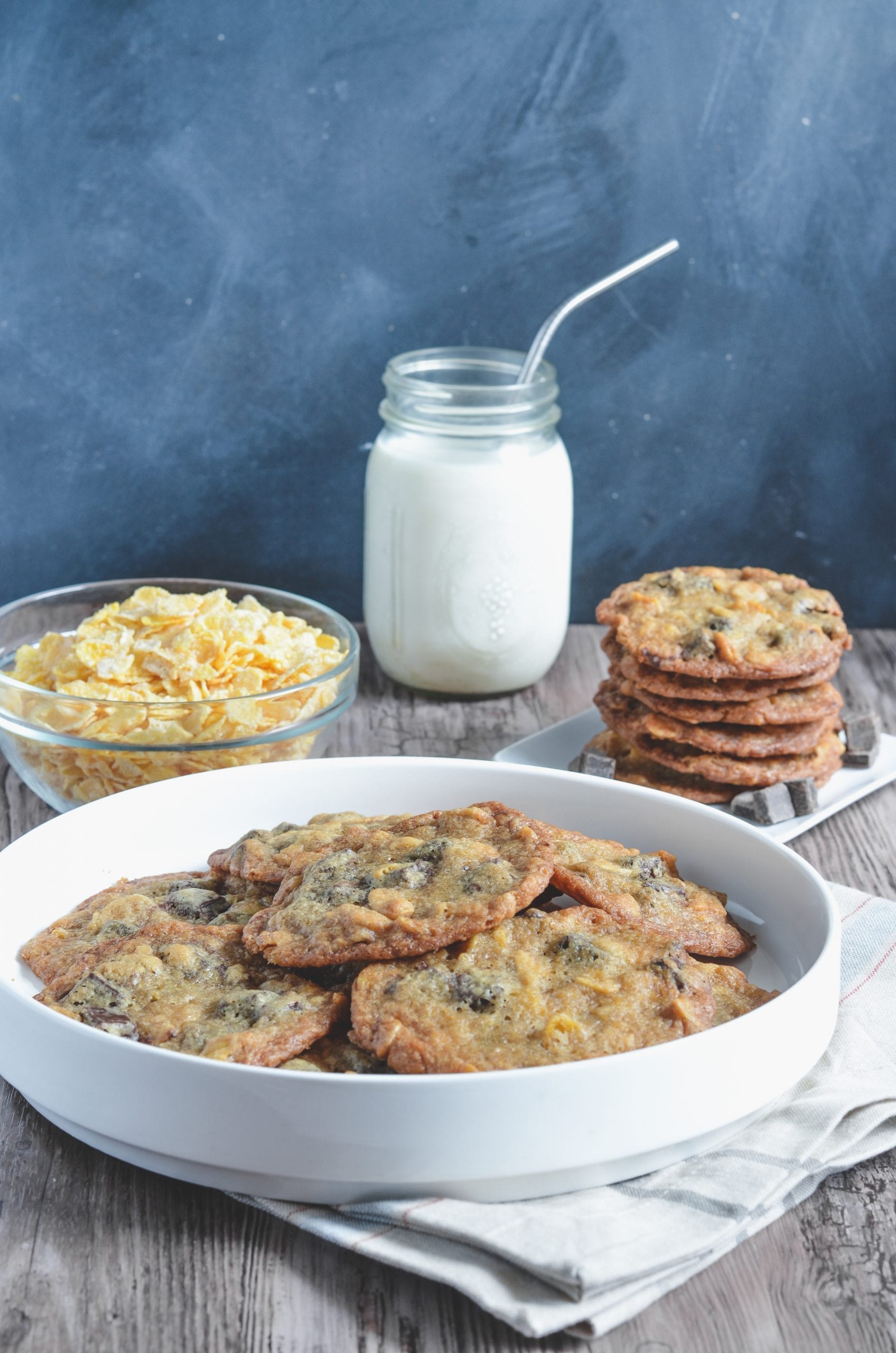 Chocolate Chip Cornflake Cookies - My Modern Cookery