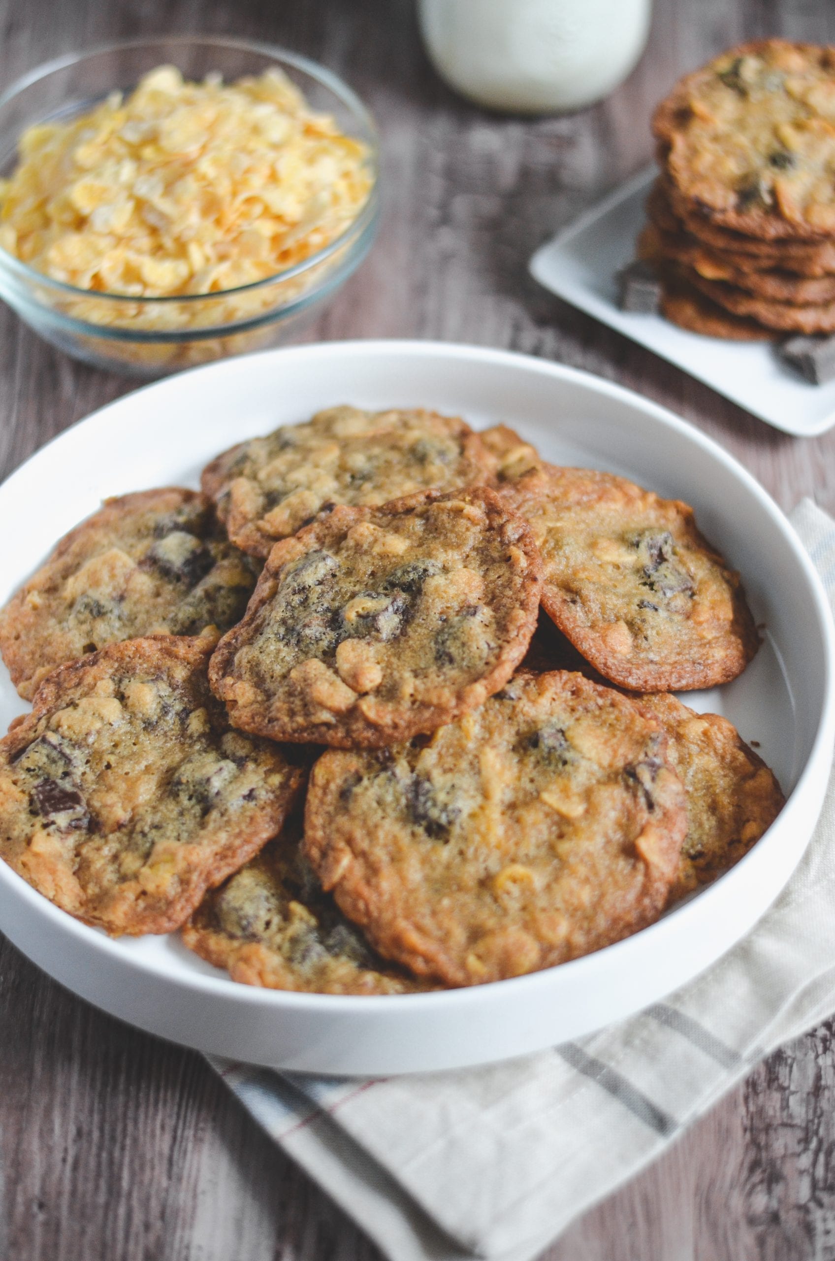 Chocolate Chip Cornflake Cookies - My Modern Cookery