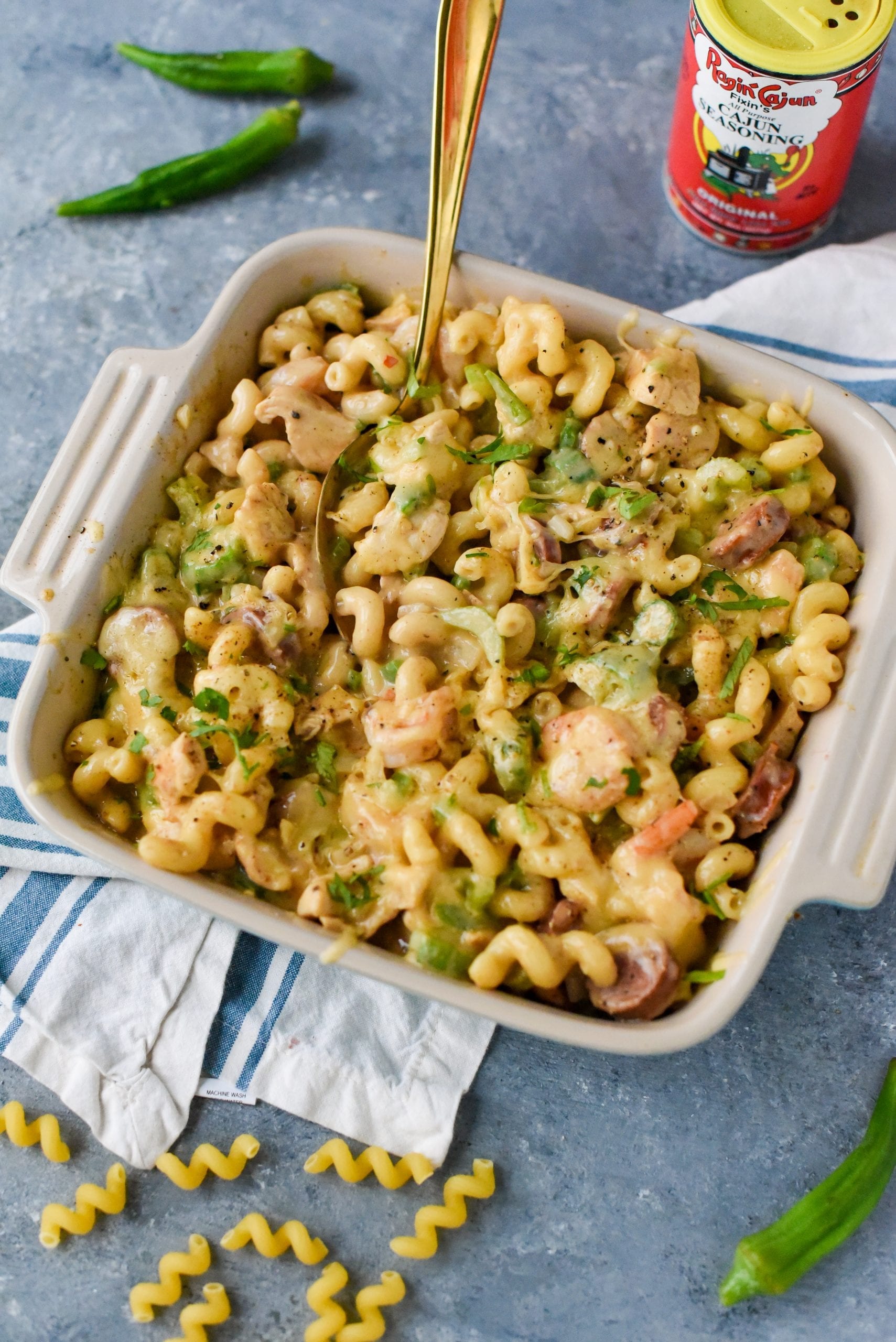 Gumbo Pasta Bake - My Modern Cookery