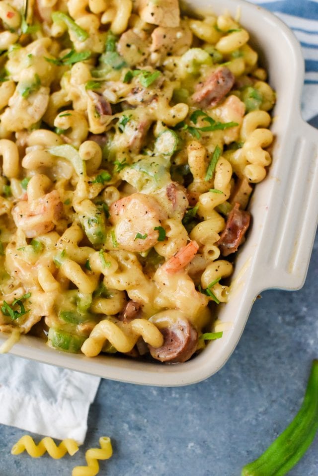 Gumbo Pasta Bake - My Modern Cookery