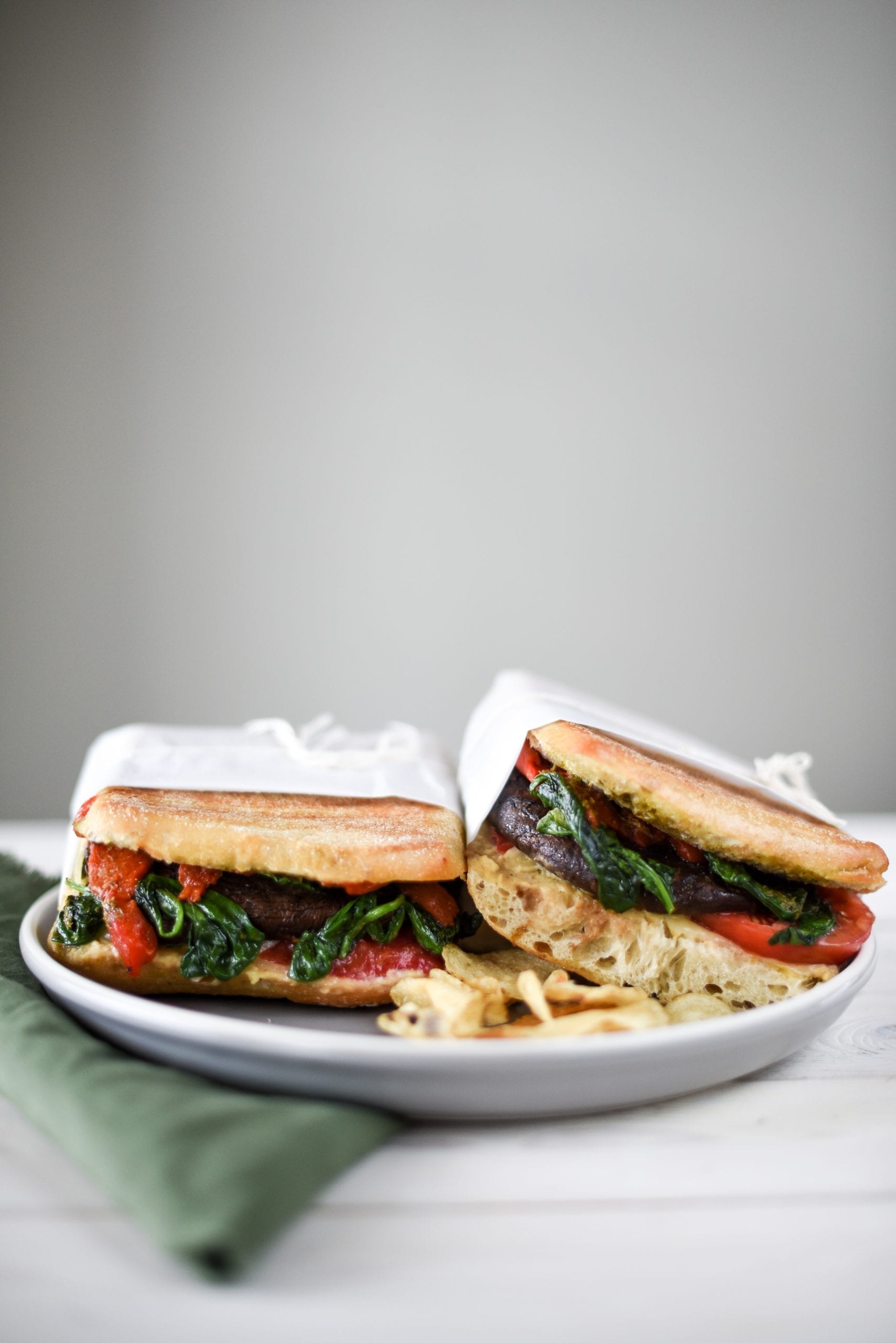 Veggie Panini with Hummus and Pesto - My Modern Cookery