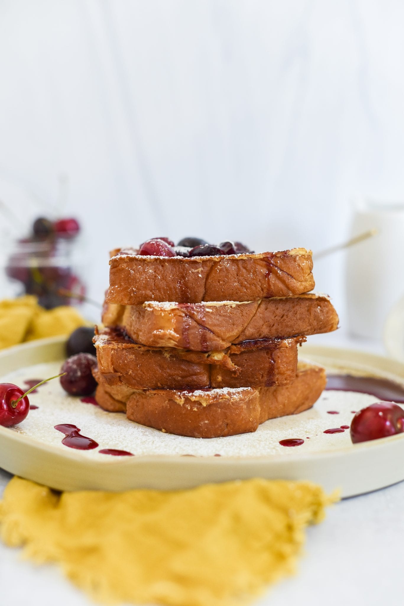 Old-Fashioned Cherry French Toast - My Modern Cookery