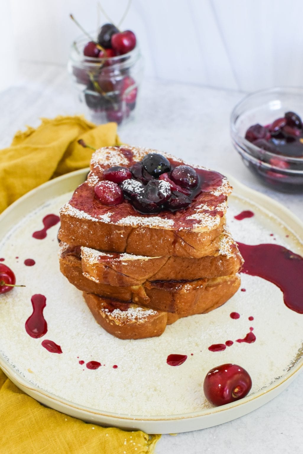 Old-Fashioned Cherry French Toast - My Modern Cookery