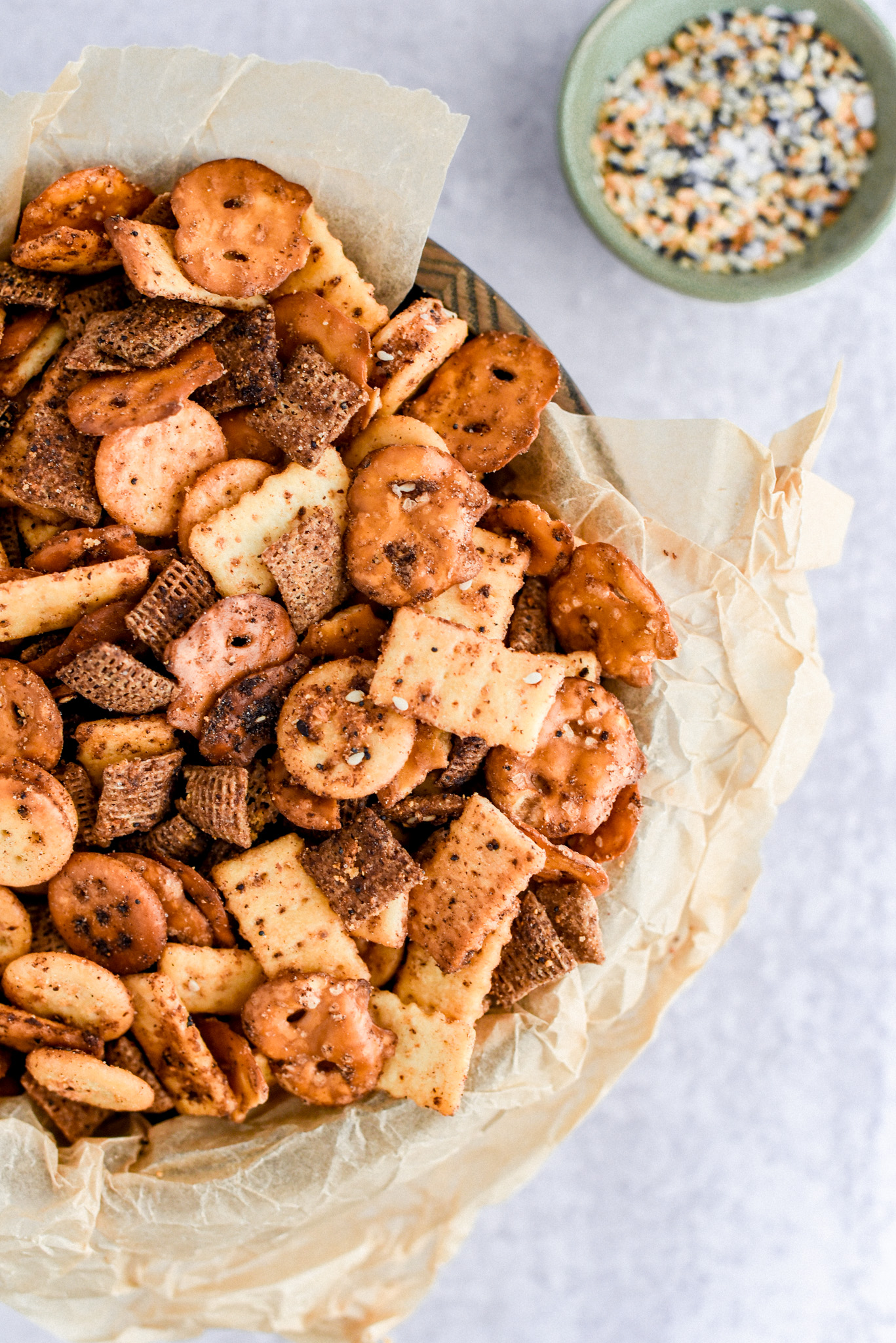 Slow Cooker Fiesta Ranch Snack Mix - My Modern Cookery