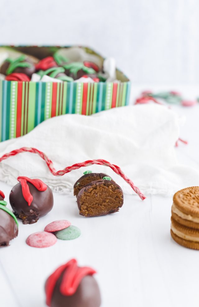 Buckeye Oreo Truffles - My Modern Cookery